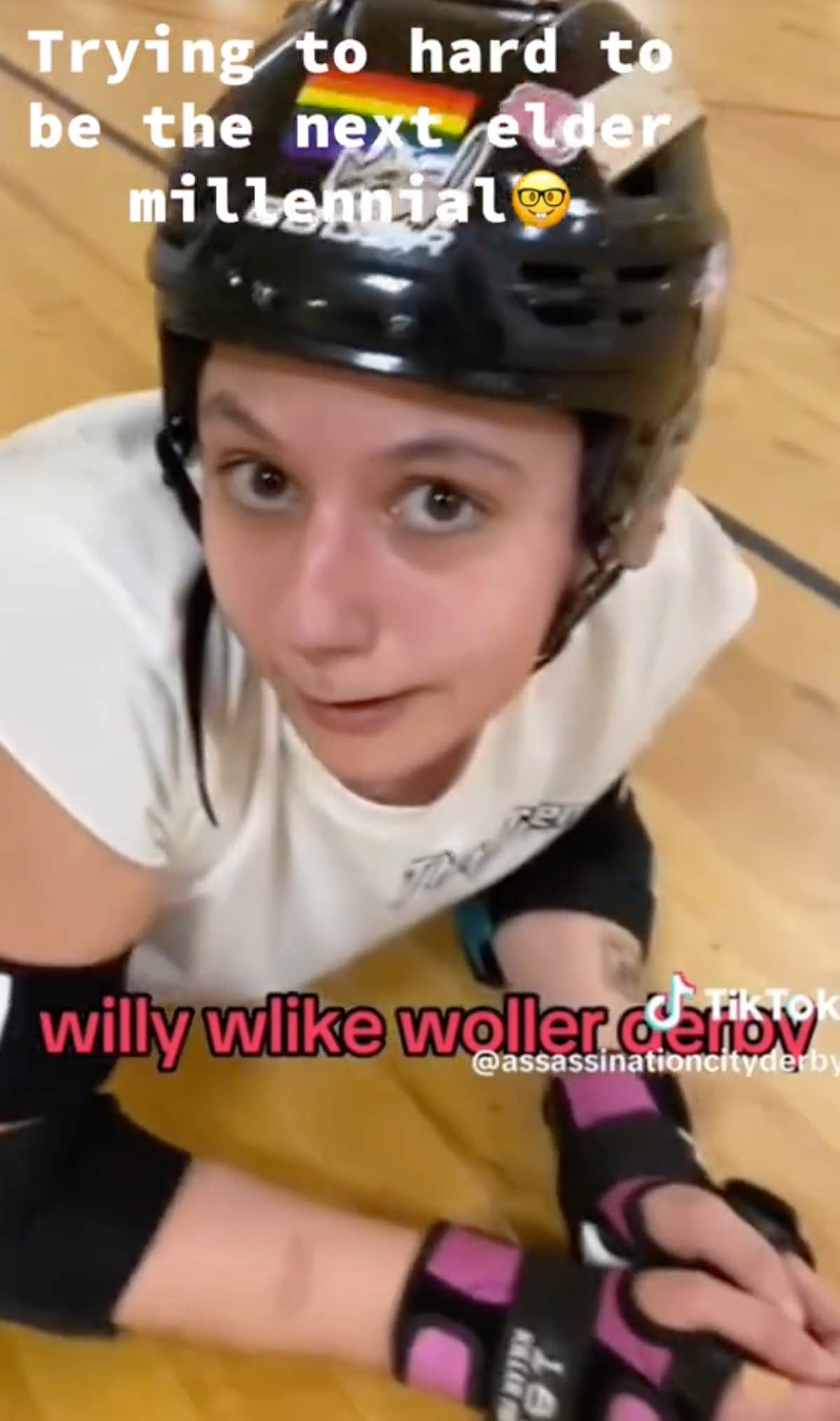 What is the roller derby 'Elder Millennial' meme, why is it so cringe?