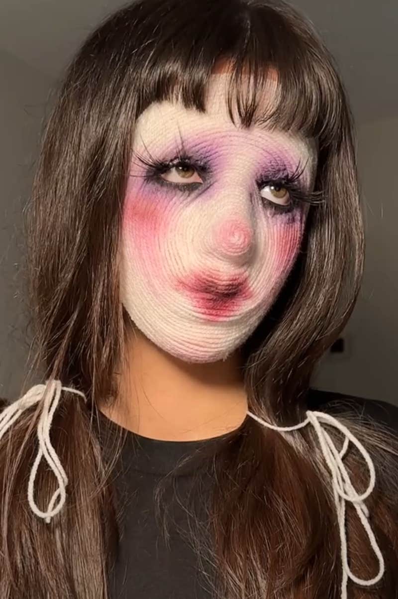 The Yarn Makeup Trend Is Creeping TikTok Out... In A Fun Way