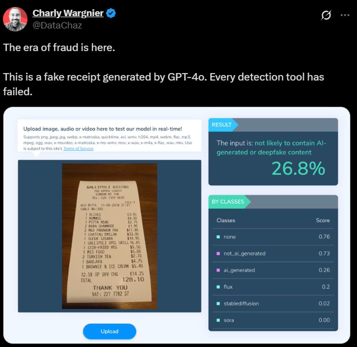'The era of fraud is here': ChatGPT is now great at faking receipts