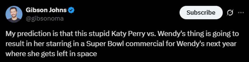 Katy Perry fans demand apology after Wendy’s 'send her back' joke