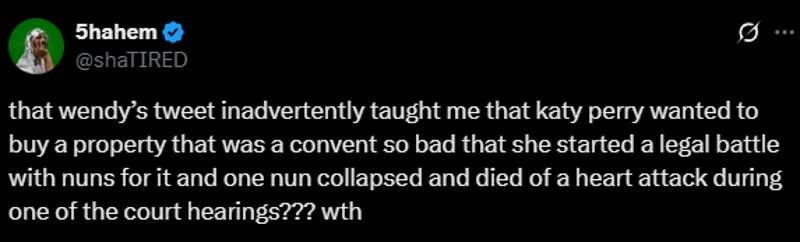 Katy Perry fans demand apology after Wendy’s 'send her back' joke