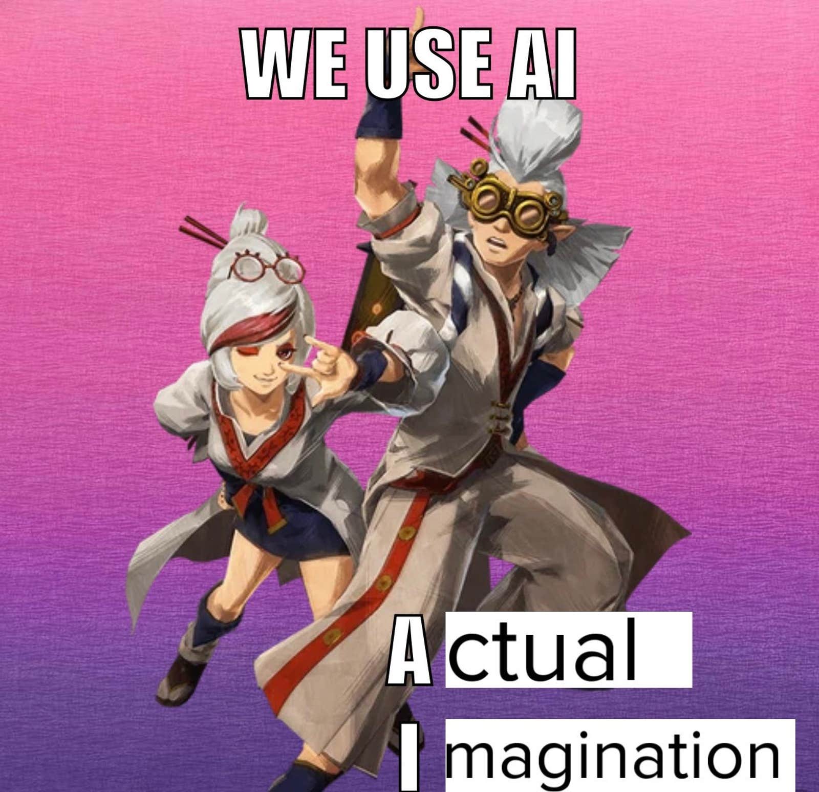 'We use AI: Actual Imagination'—The meme becoming an anti-AI rally cry
