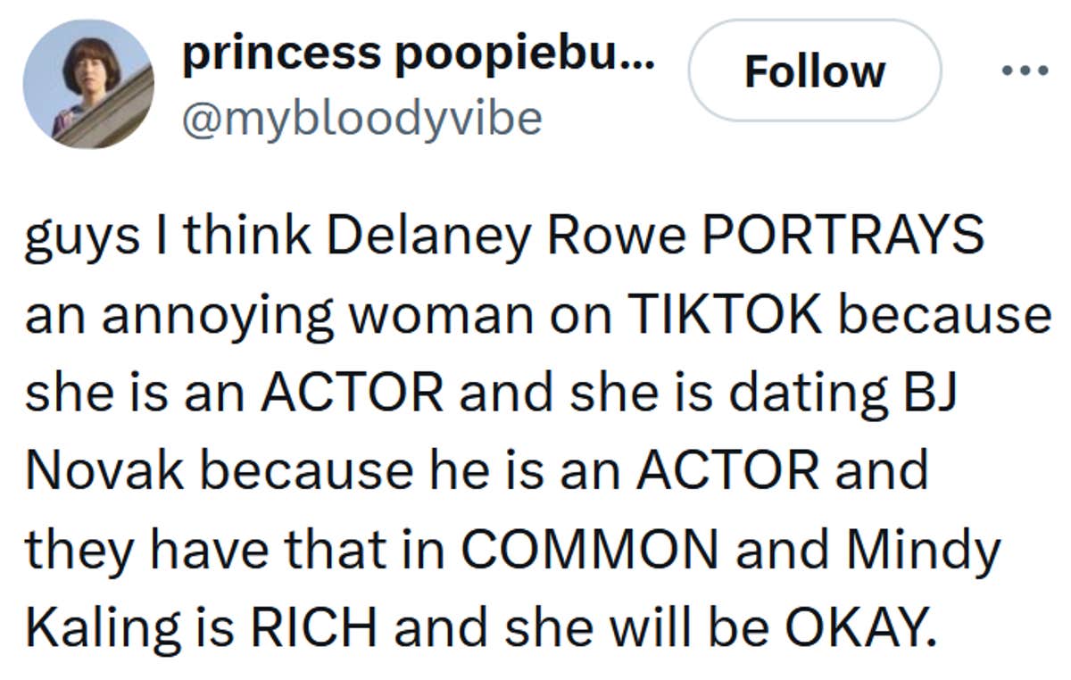 People are being very normal about BJ Novak and Delaney Rowe's relationship