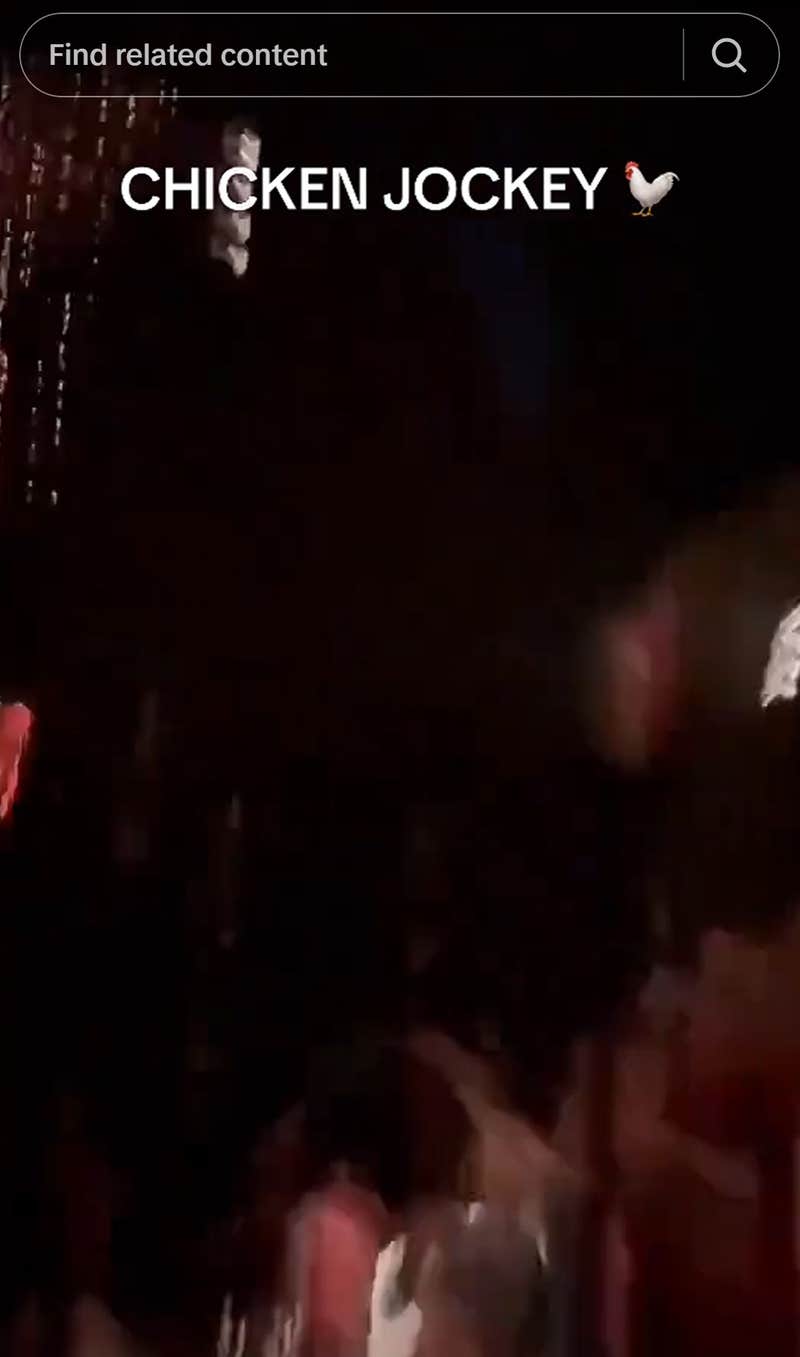 What is the Chicken Jockey meme from 'A Minecraft Movie'