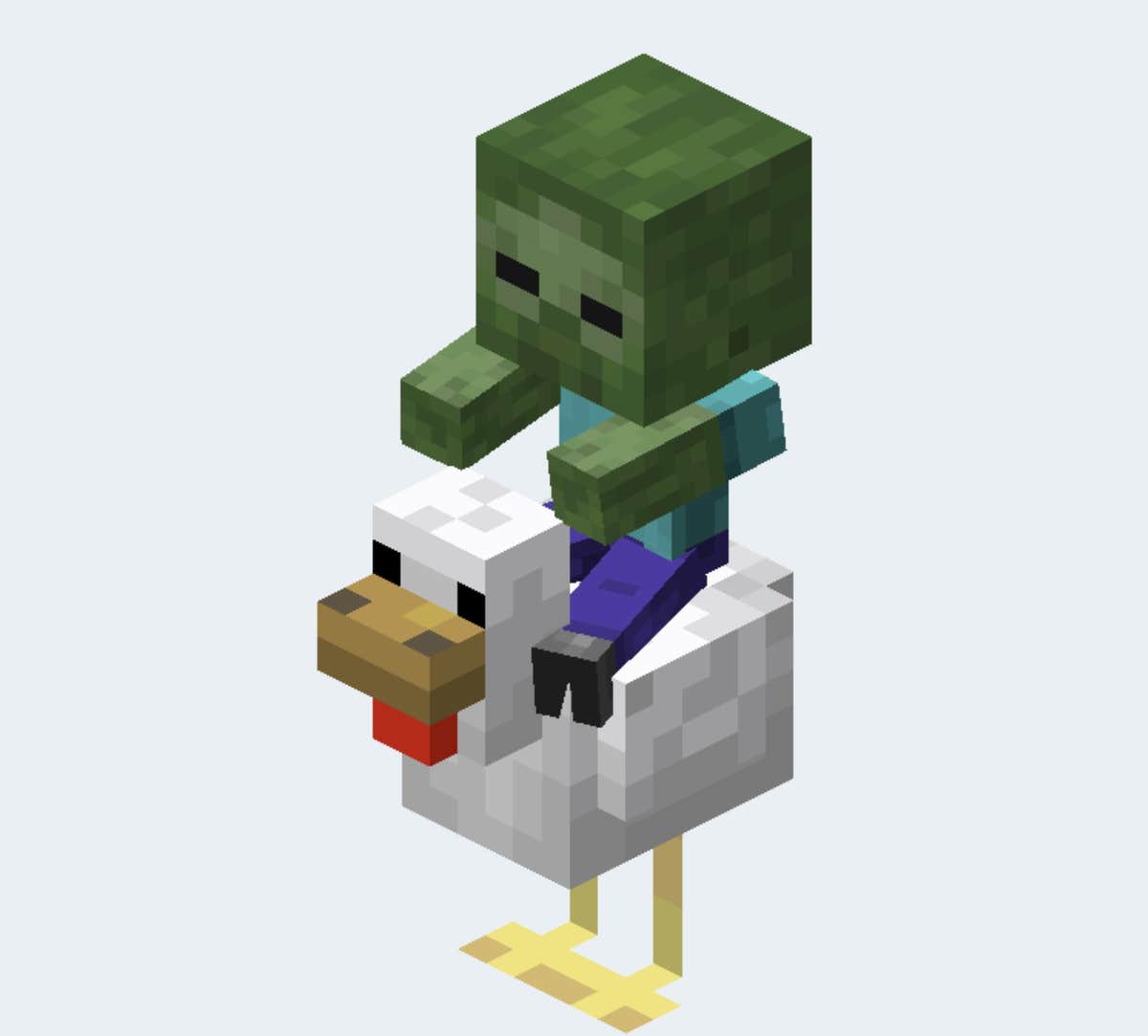 What is the Chicken Jockey meme from 'A Minecraft Movie'