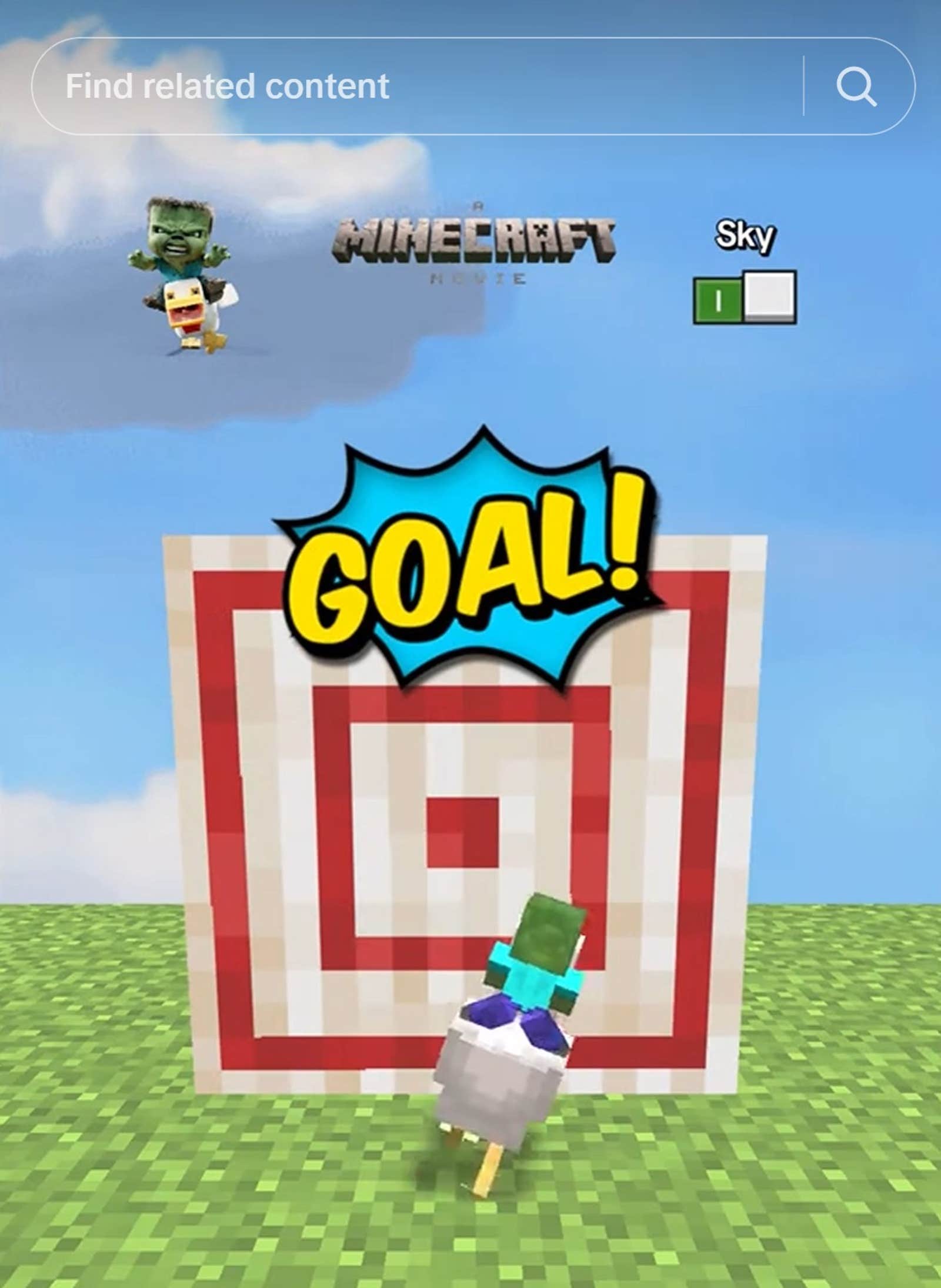 What is the Chicken Jockey meme from 'A Minecraft Movie'