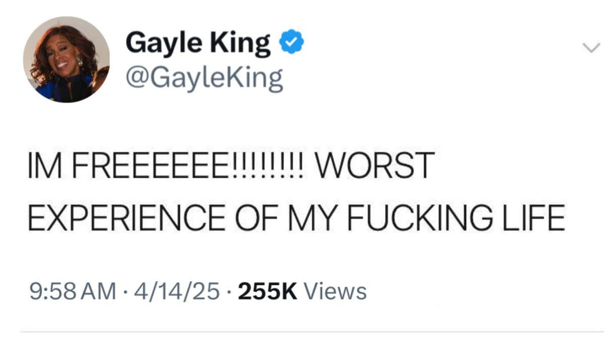 Gayle King's disturbed expression before going to space is an instant meme