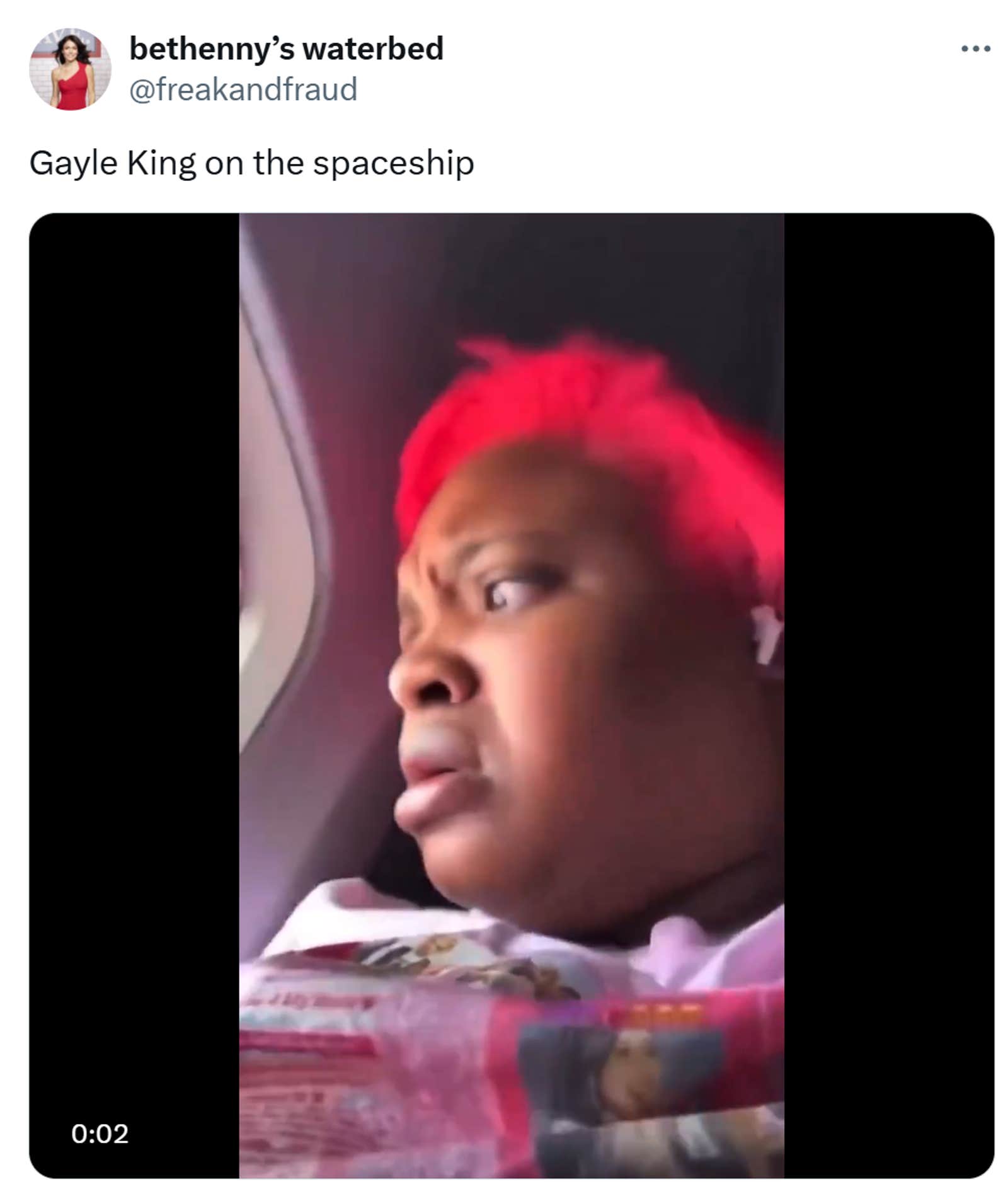 Gayle King's disturbed expression before going to space is an instant meme