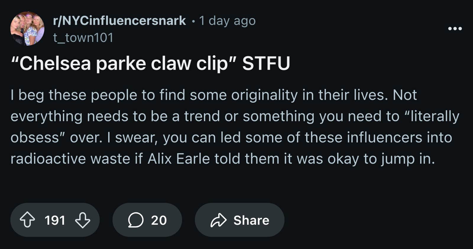 What is the 'Chelsea Parke Claw Clip' and why is it dividing the internet?