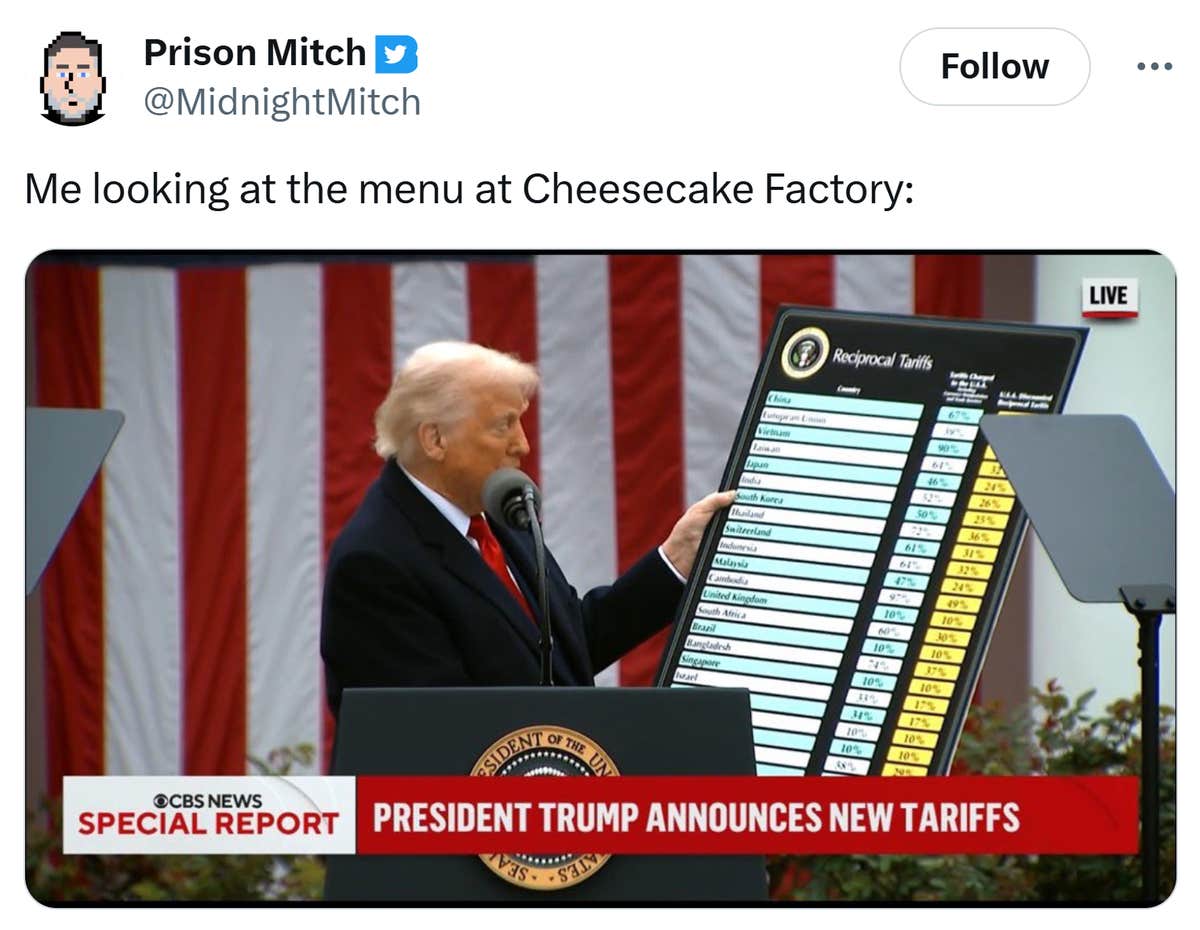 Liberation Day: 53 memes responding to Trump's tariffs