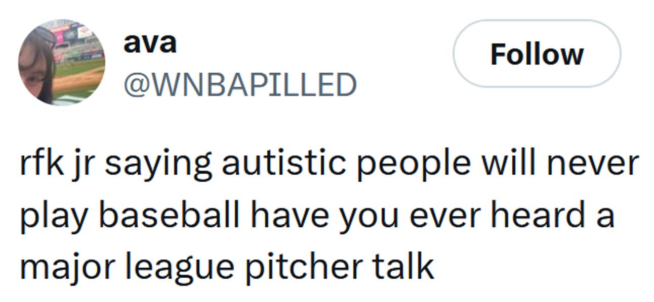 RFK Jr. says autistic kids can't play baseball—fans point to pro ...