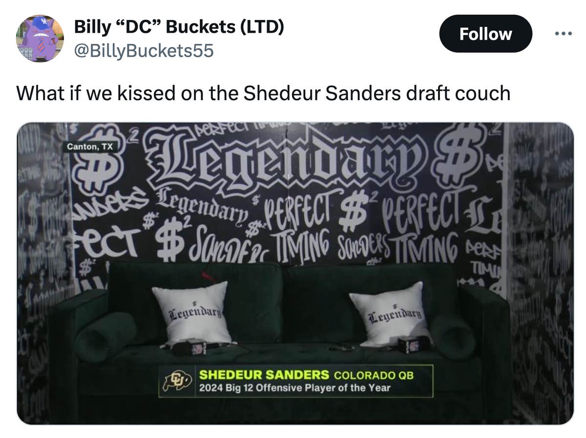 Shedeur Sanders' draft night got brutal, and so did the memes