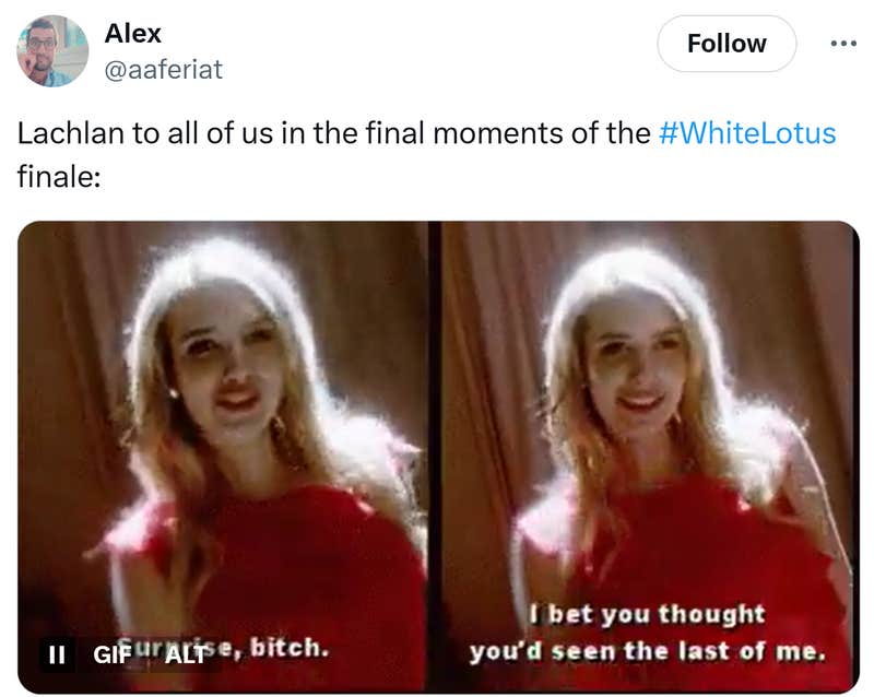 24 of the best 'White Lotus' season 3 finale memes