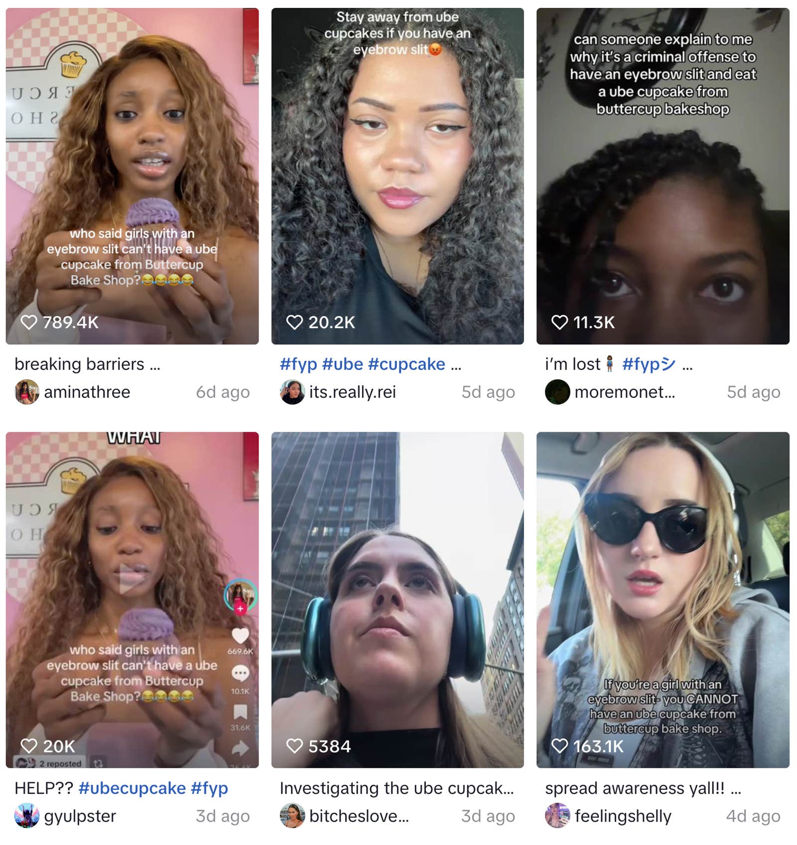 Who says eyebrow slit girls and ube cupcakes don't mix? TikTok’s latest ...