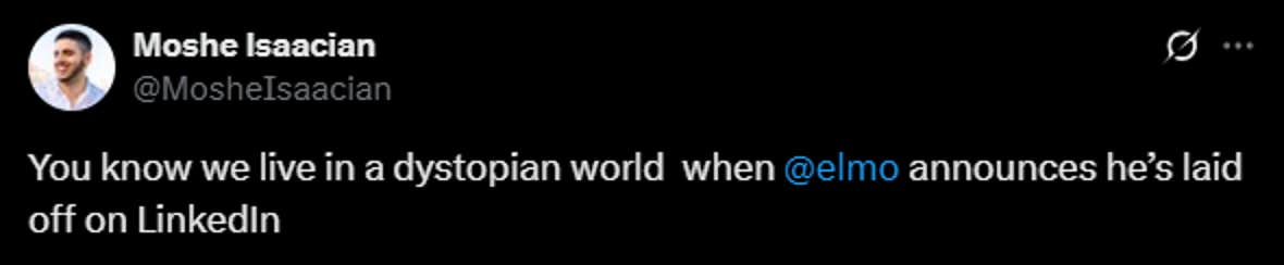 Elmo’s ‘laid off’ LinkedIn post raises alarms about public media cuts