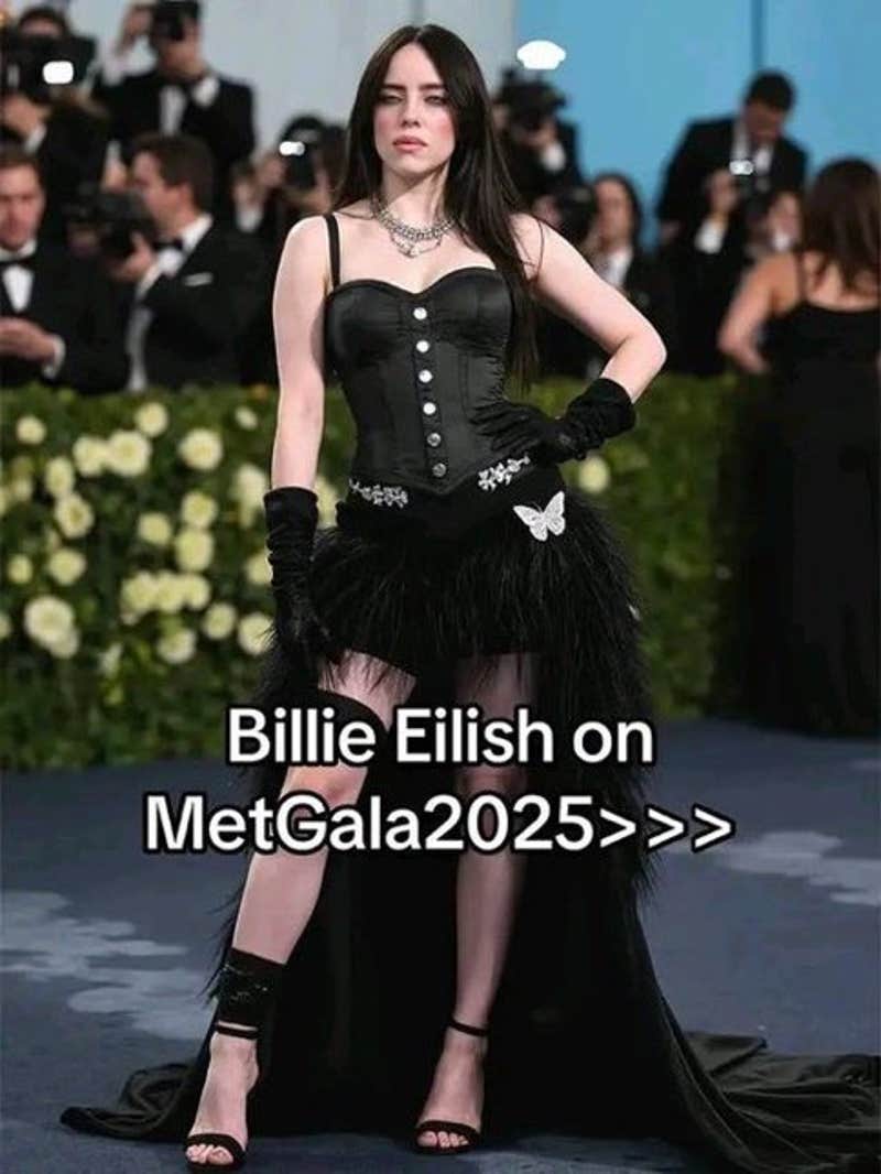 Billie Eilish Responds To AI Photos From Met Gala 2025