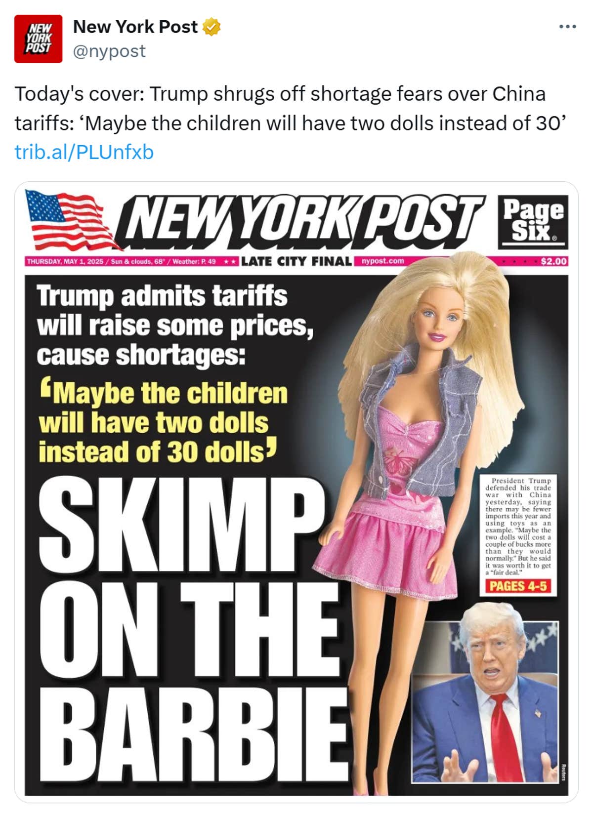 Donny 2 Dolls Memes Flood Social Media After Trump Remarks