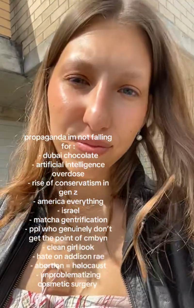 New meme has everyone sharing the "propaganda I'm not falling for"