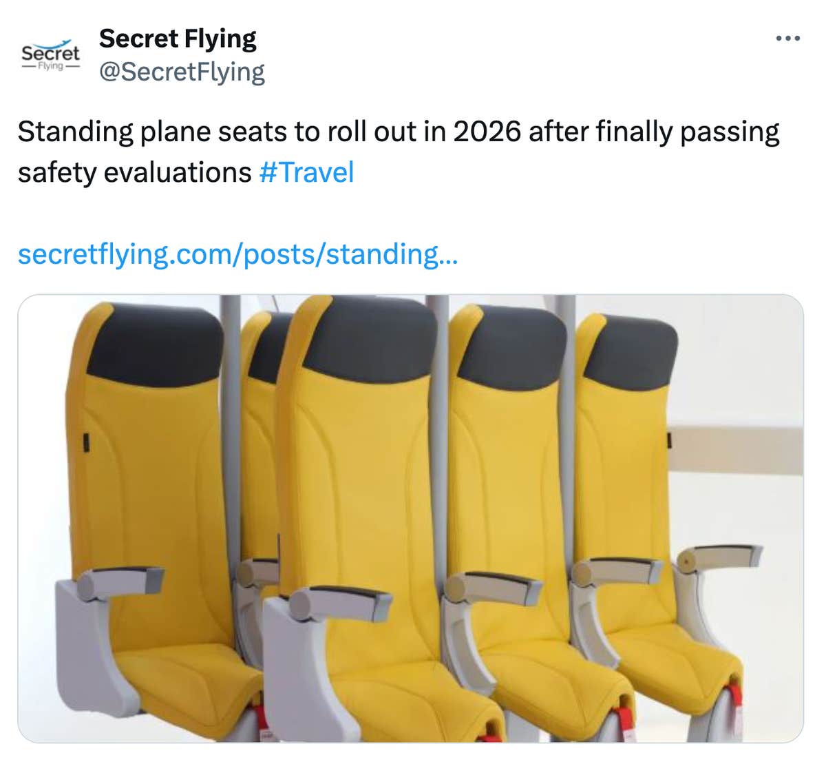 Standing plane seats could be coming as soon as next year