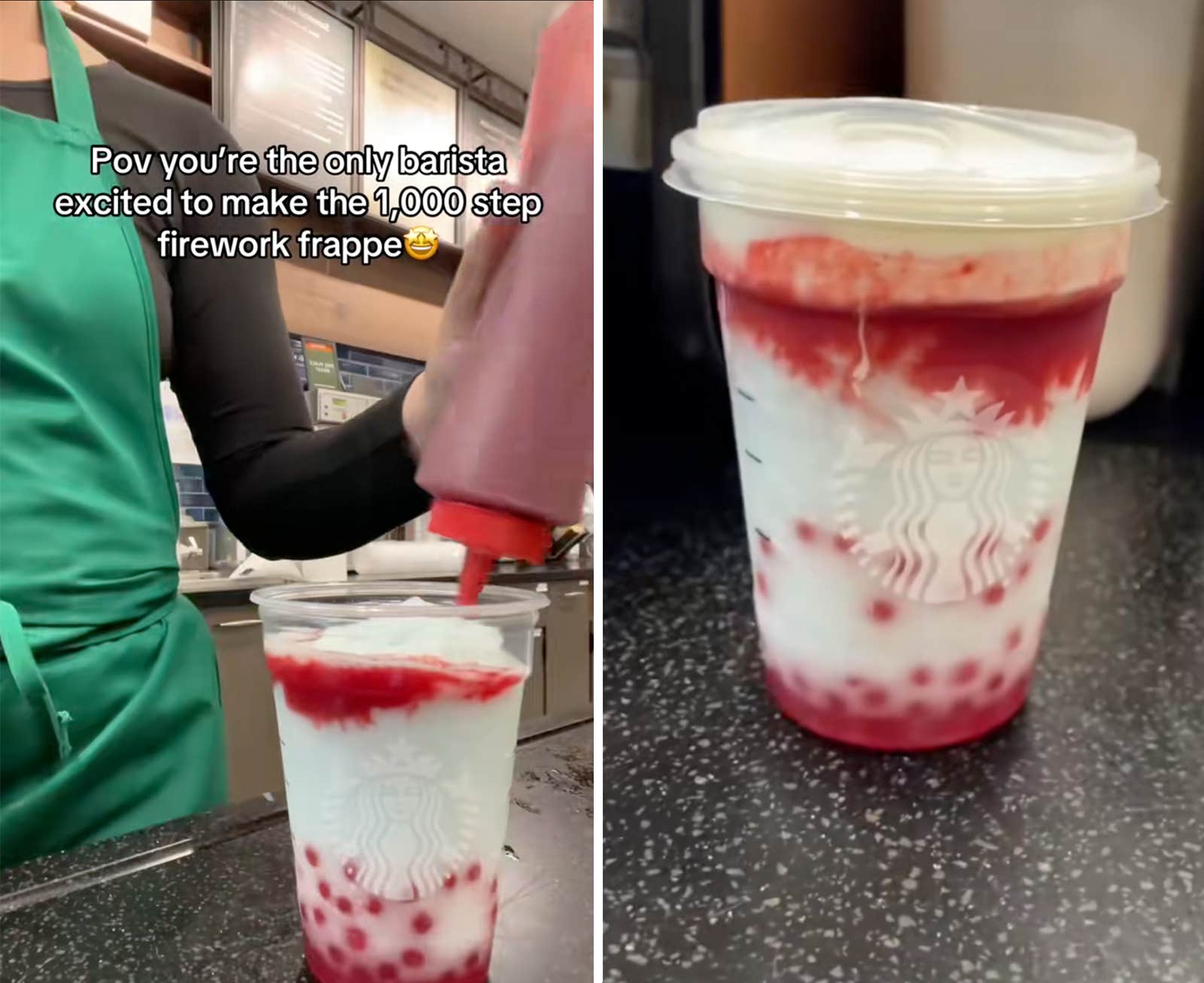 The Firework Frappuccino Teased By Starbucks Baristas