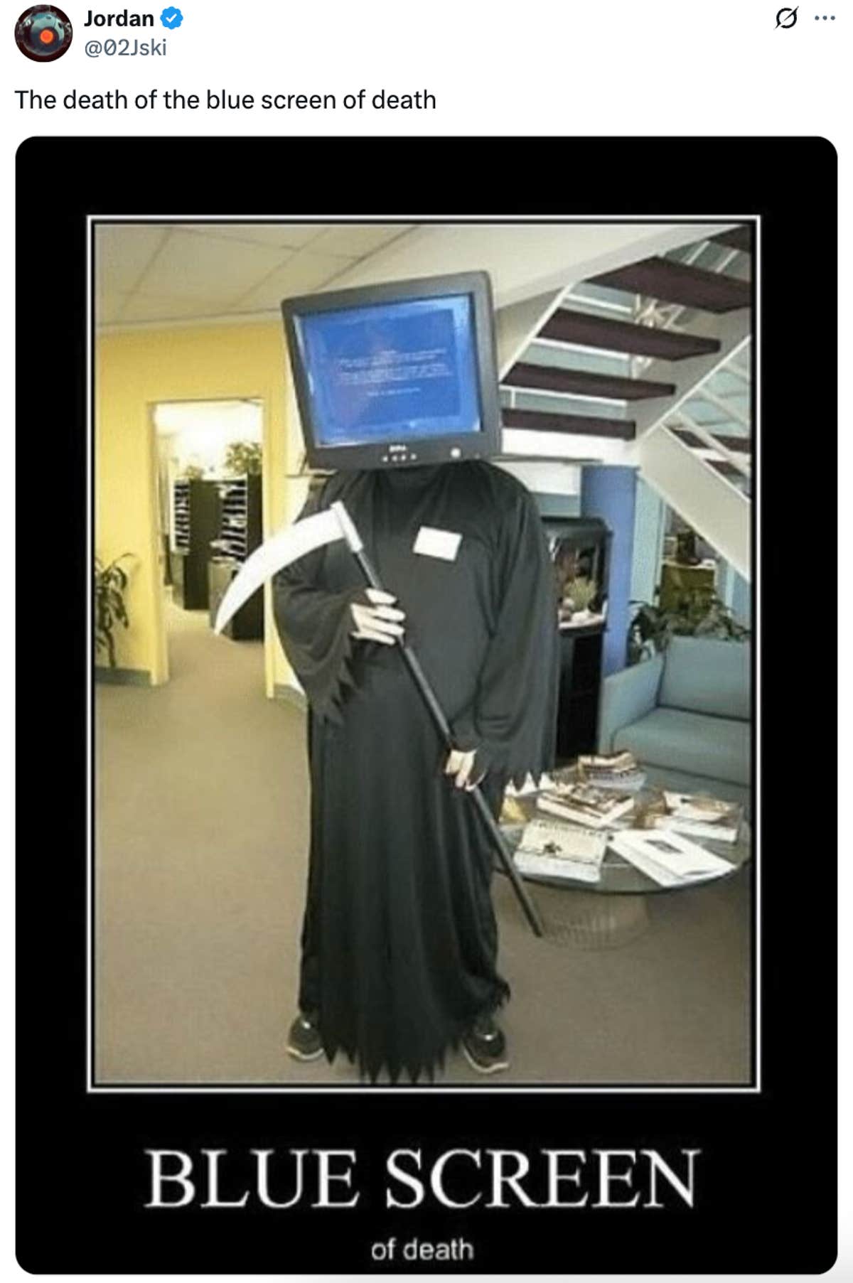 RIP To The Windows "Blue Screen of Death"