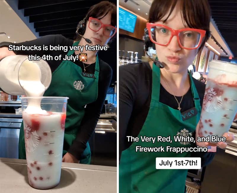 The Firework Frappuccino Teased By Starbucks Baristas