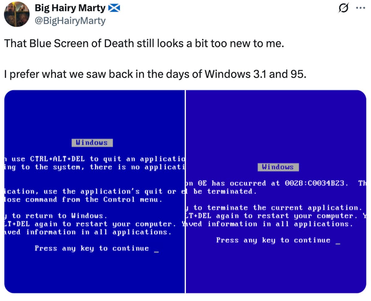 RIP To The Windows "Blue Screen of Death"