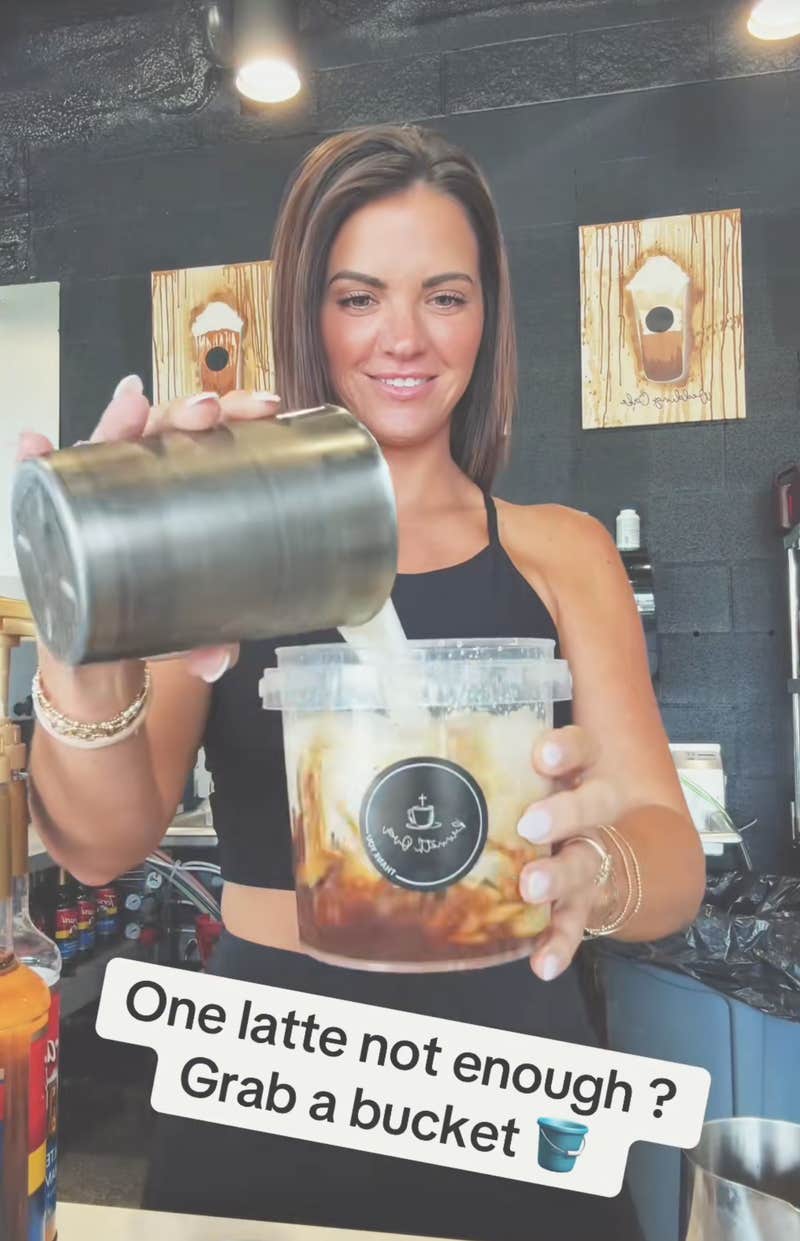 Coffee buckets are the latest TikTok-approved food trend