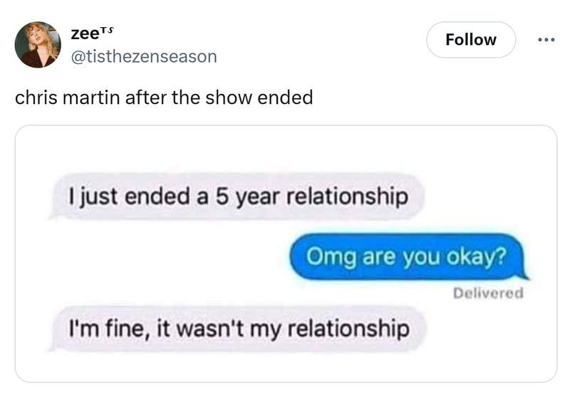 "What a Time to be Alive": 28 Coldplay Couple Memes