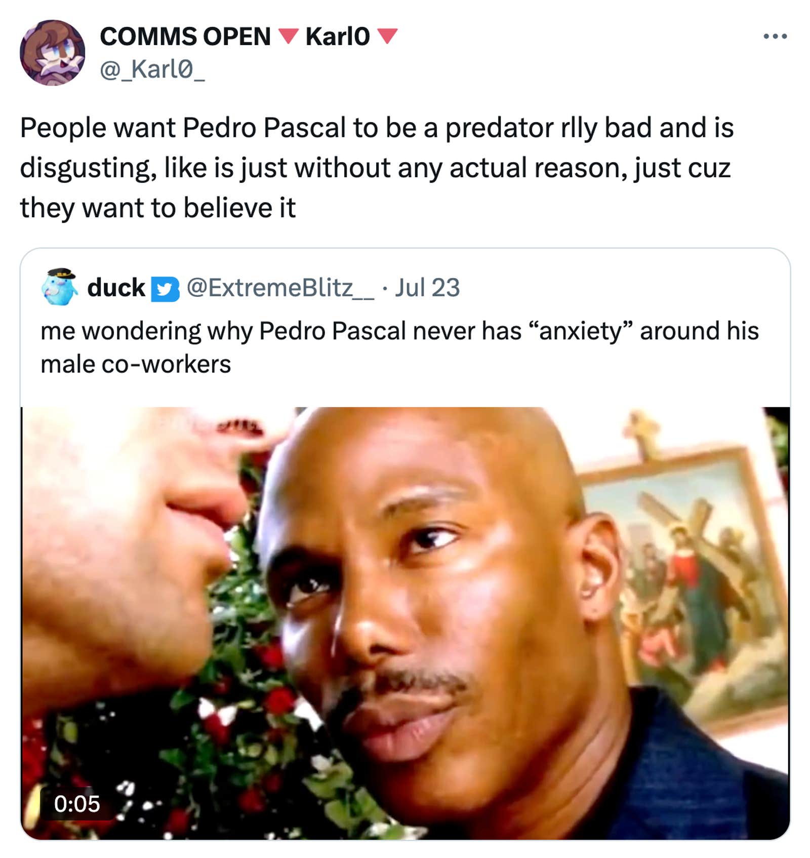 What are all those Pedro Pascal anxiety memes about?