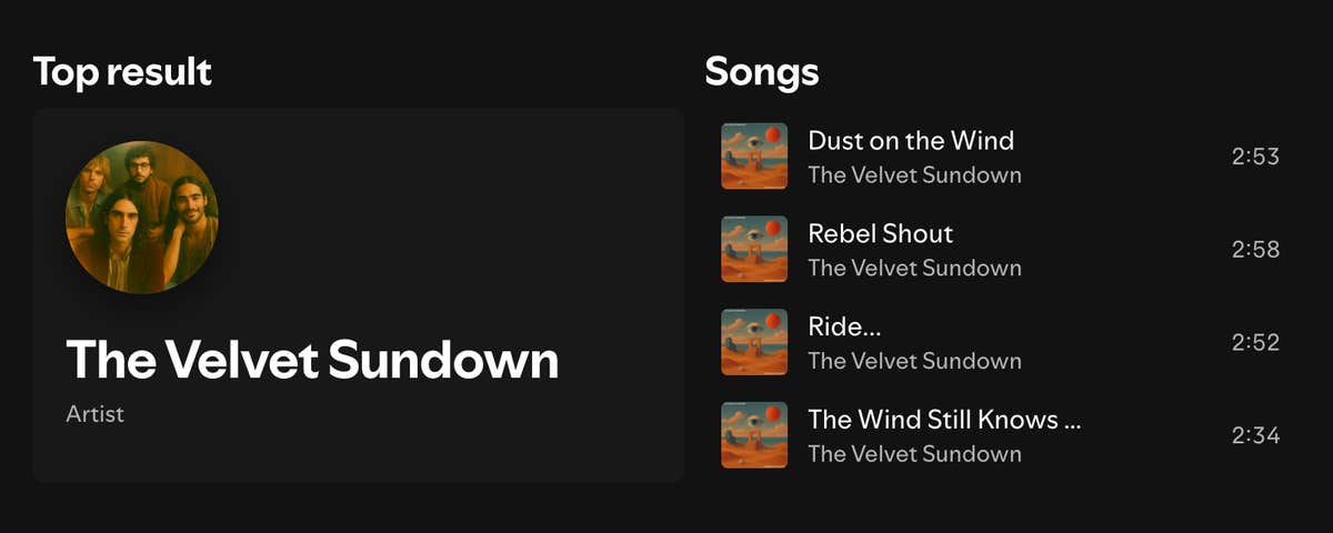 The Velvet Sundown Band Sparks AI Discourse On Spotify
