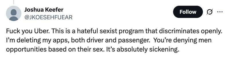 Uber announces new Women Preference driver feature