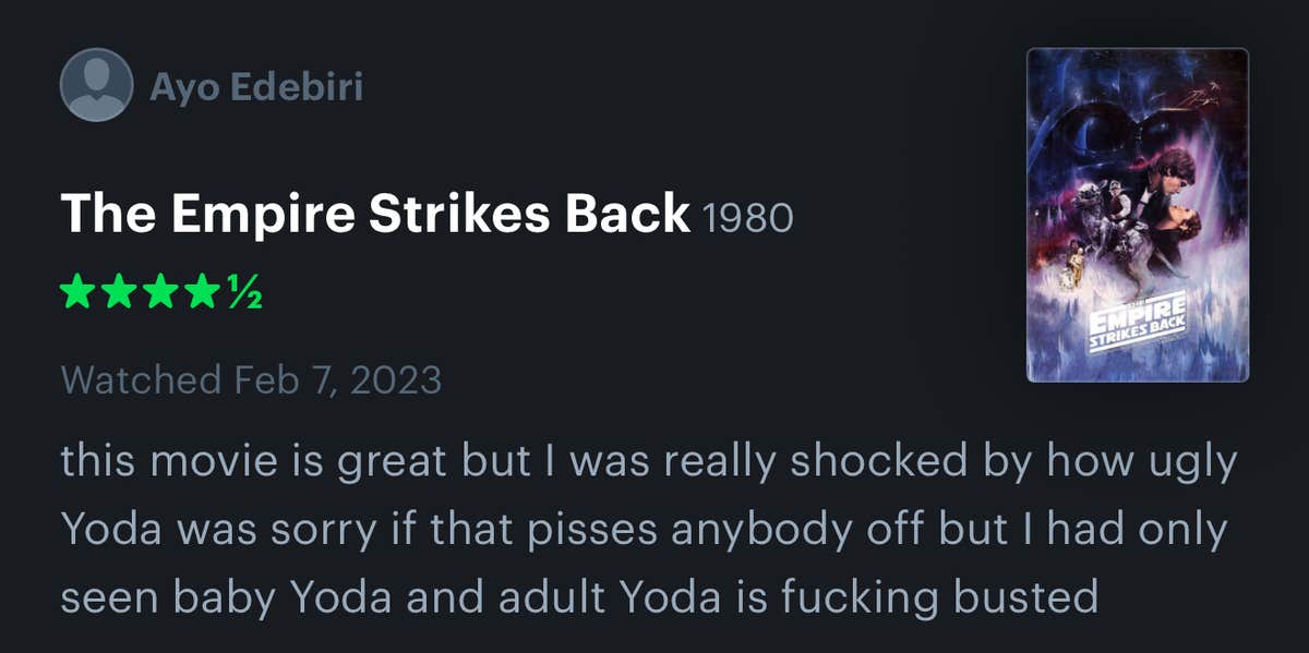 The 12 Best Letterboxd Reviews By Ayo Edebiri