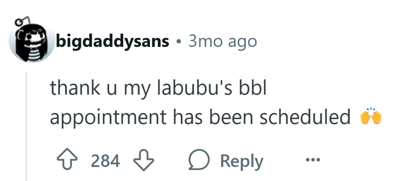 "Appointment has been scheduled": Someone gave their Labubu a "BBL" and ...