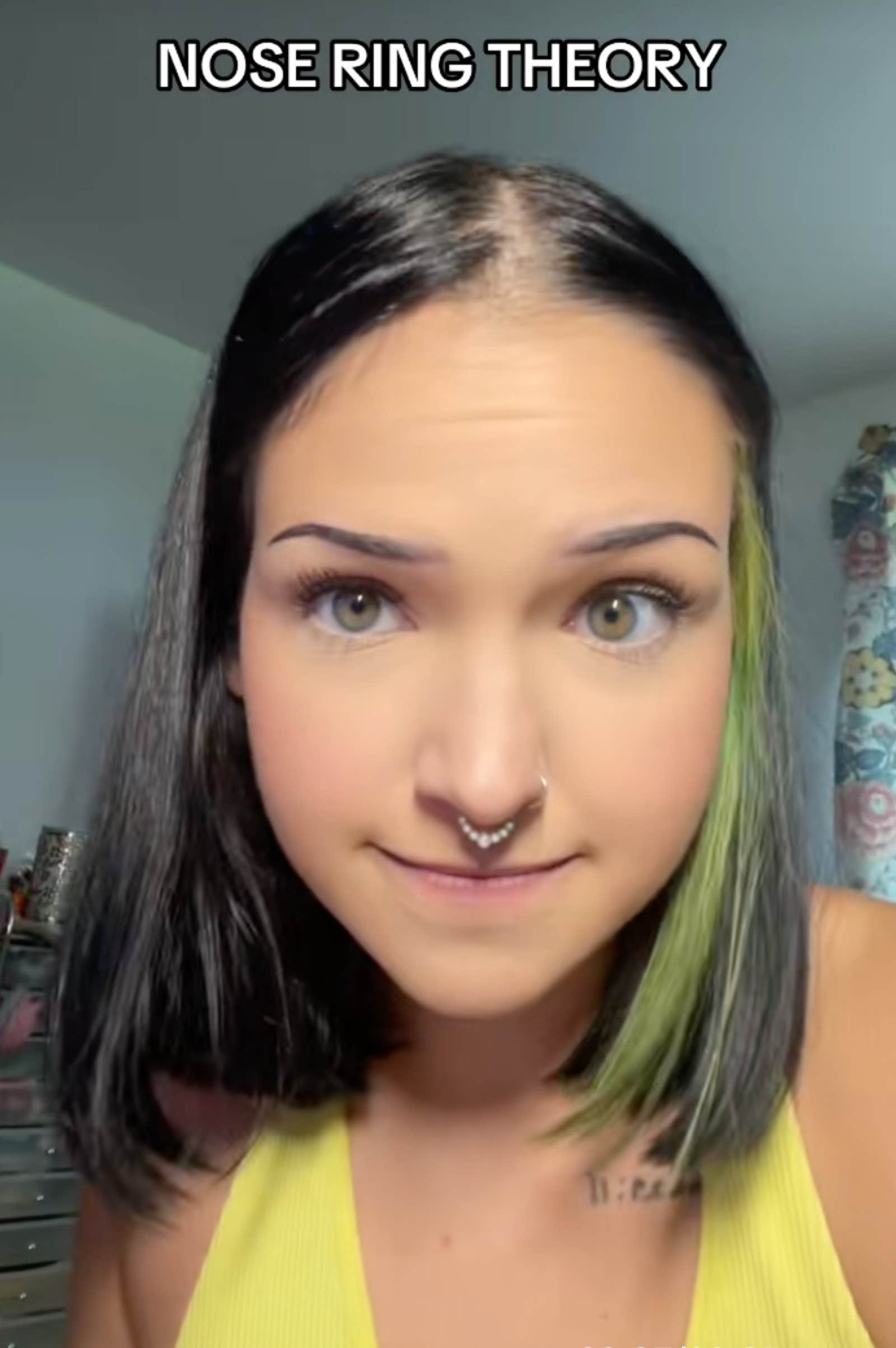 What is the "nose ring theory"? TikTok creator reclaims septum piercing ...