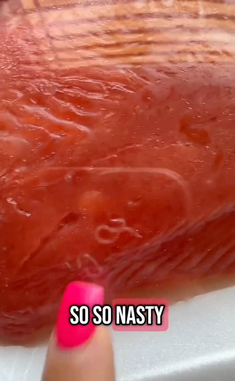 Woman finds parasites in Costco salmon fillet after drive home