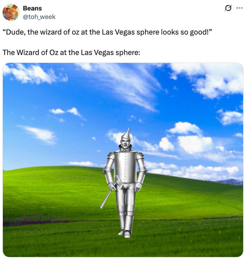The funniest "Wizard of Oz at The Sphere" memes