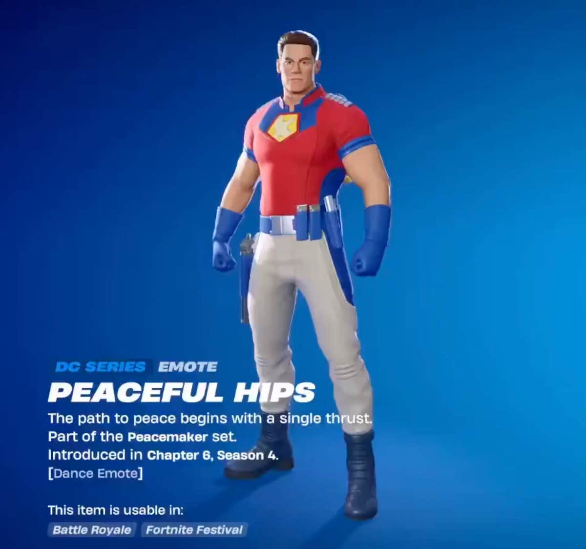 Why Fortnite Did Remove The Peacemaker Emote Dance?