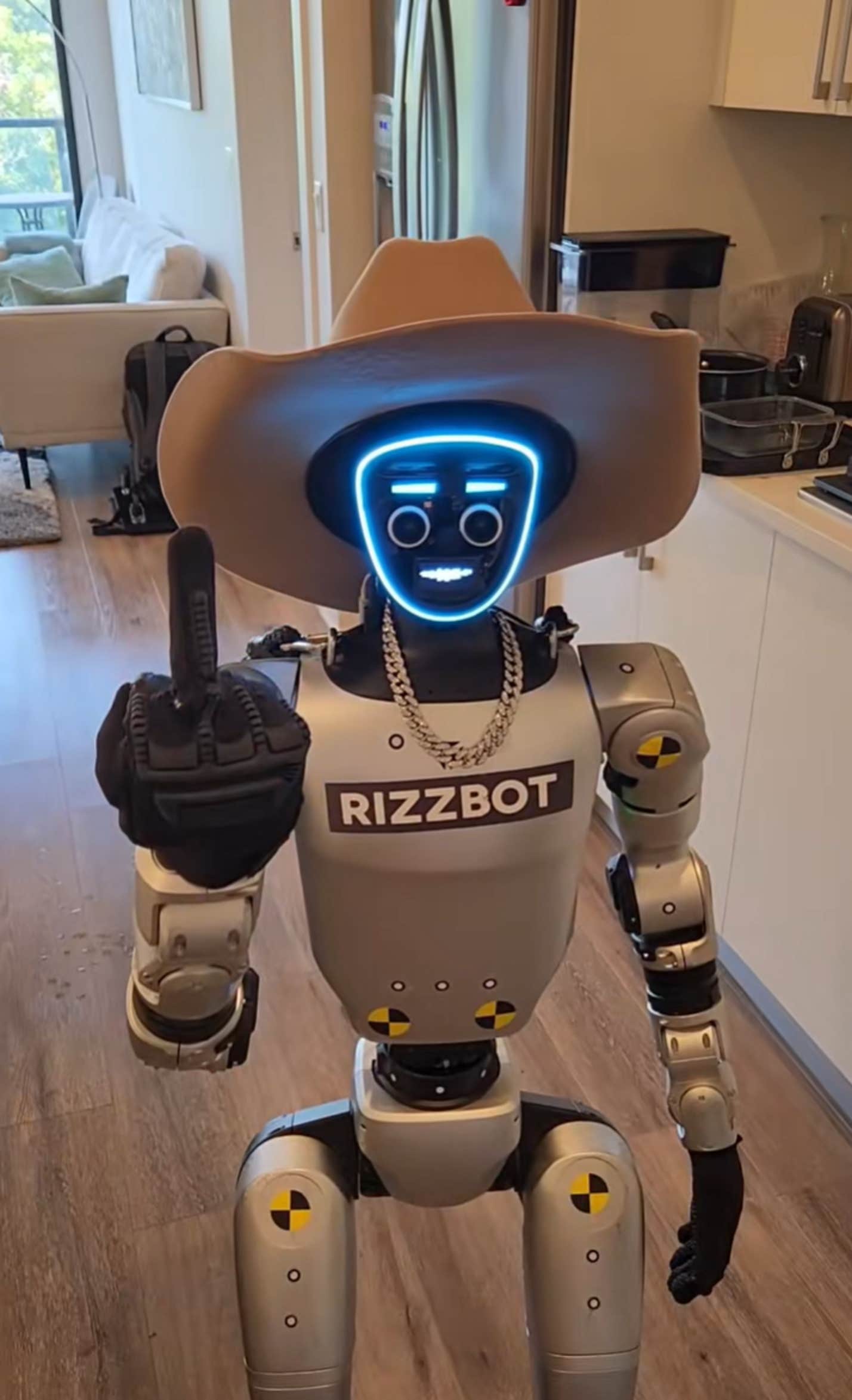 The "Rizzbot" keeps going viral interacting with humans on city streets. What is it?