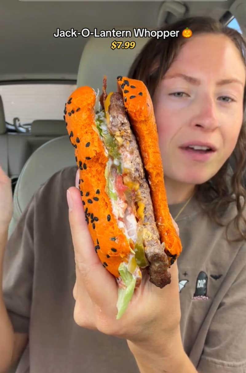 Burger King's orange and black Whoppers are back for Halloween