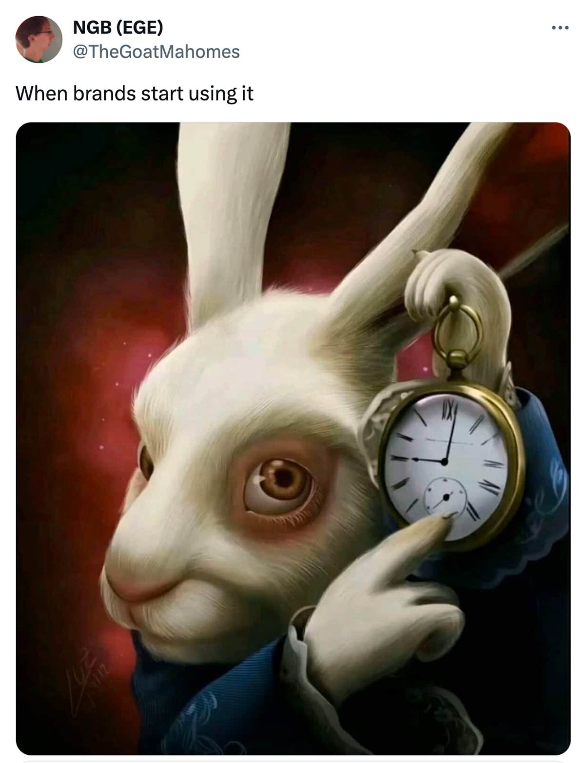 The “white rabbit pointing at a clock” meme explained: origins, meaning ...