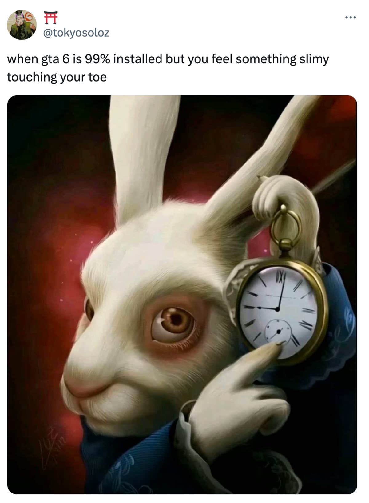 The “white rabbit pointing at a clock” meme explained: origins, meaning ...