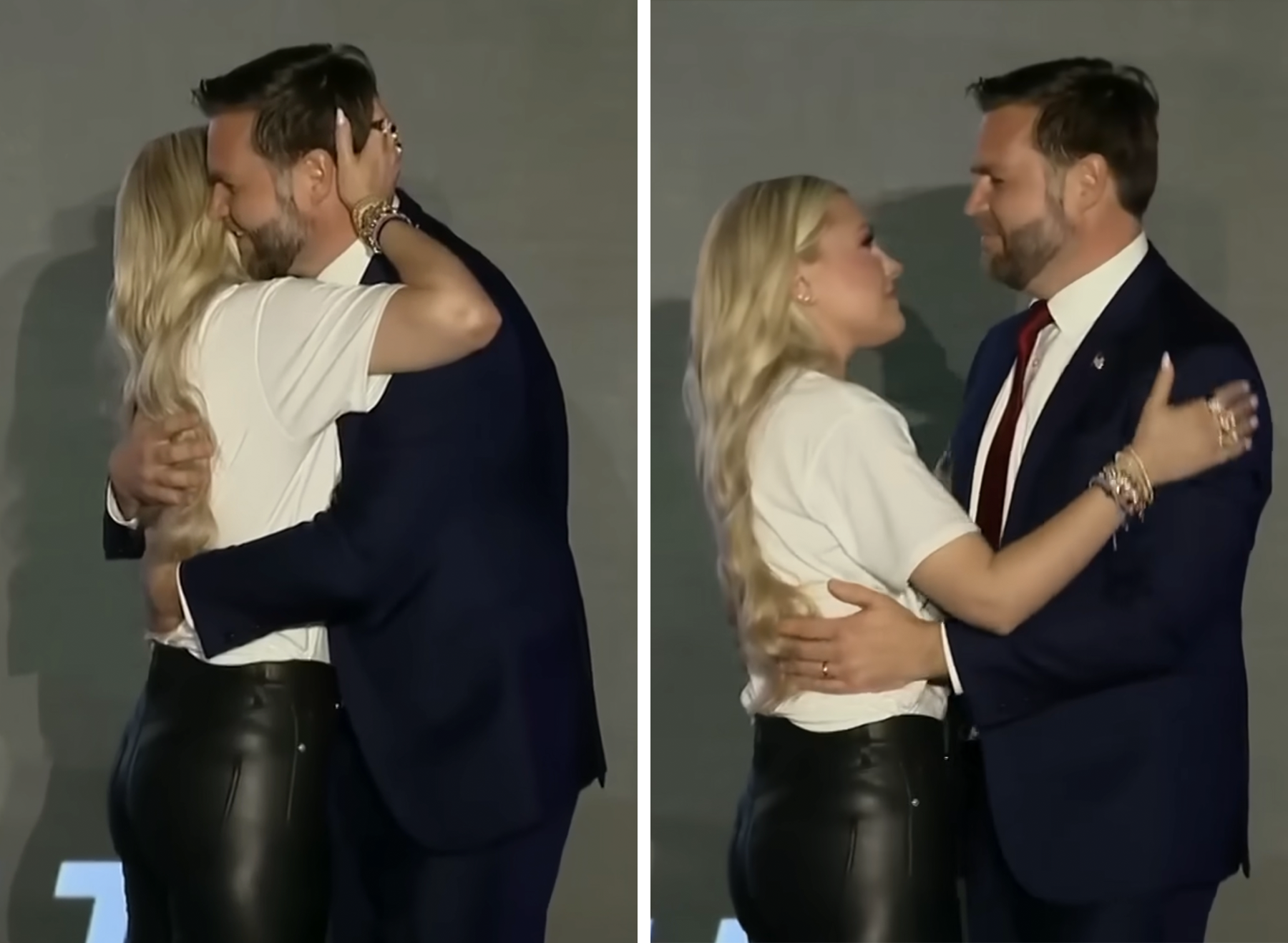 Erika Kirk shuts down critics of the hug with JD Vance that went viral ...