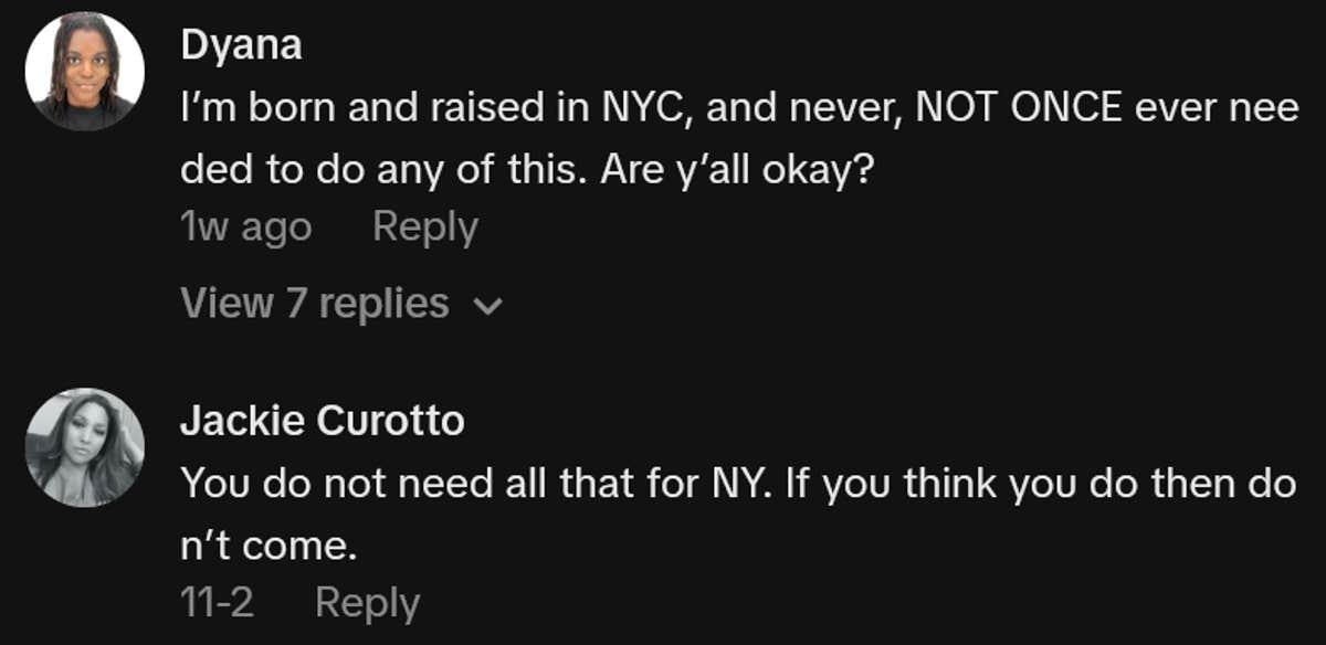 Commenters clown TikToker’s hyper-vigilant New York travel hacks: “Are ...
