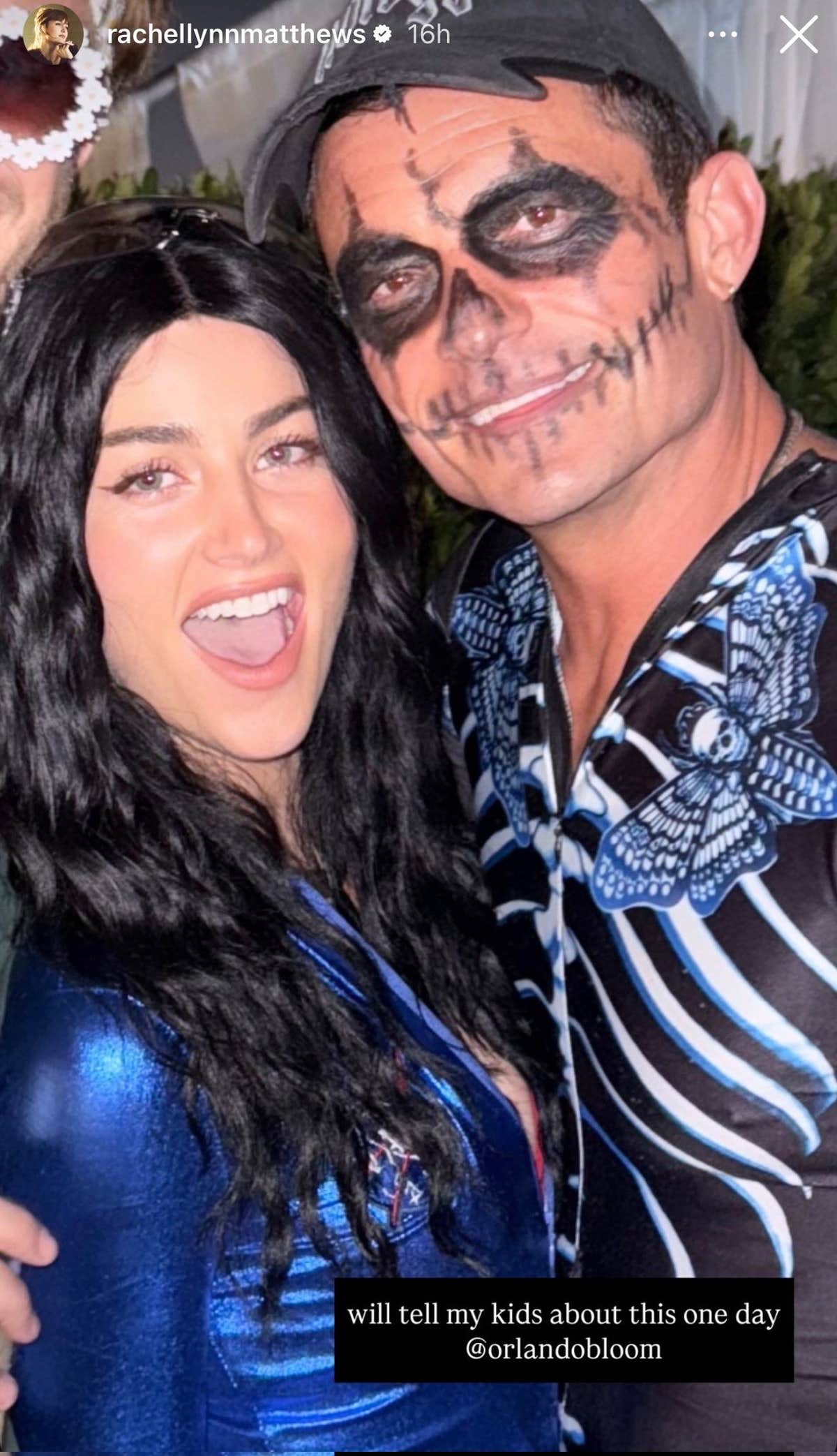 Fans react after Orlando Bloom poses with Rachel Lynn Matthews dressed as Katy Perry for Halloween