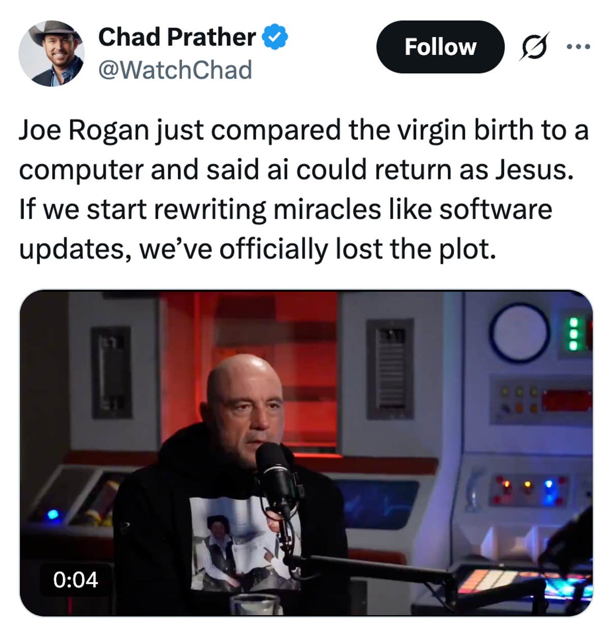The internet reacts to Joe Rogan claiming Jesus could return as AI