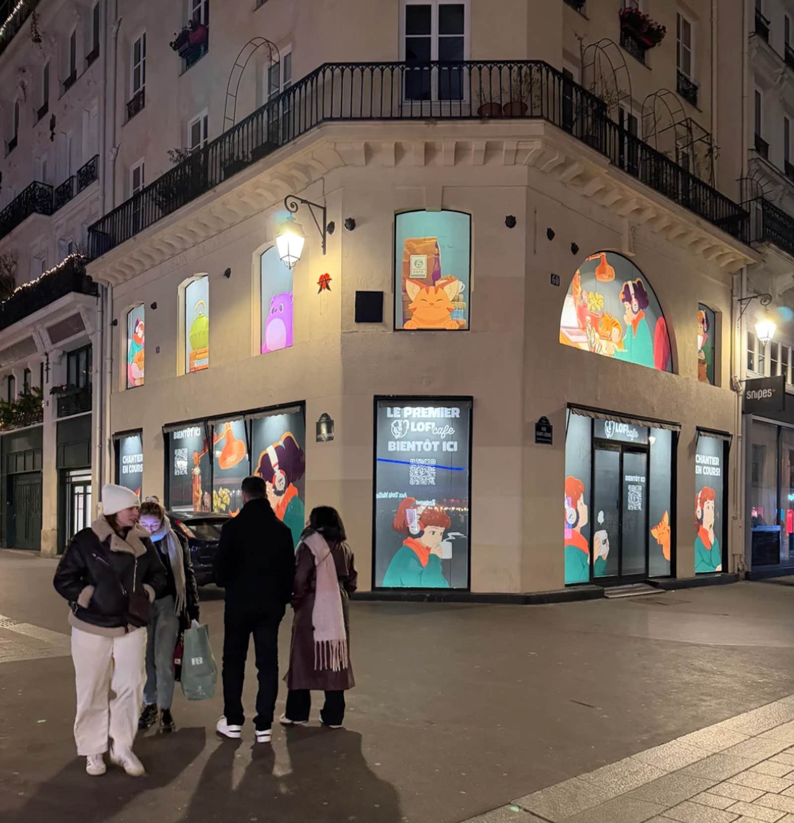 Lofi Girl café spotted under construction near Notre Dame