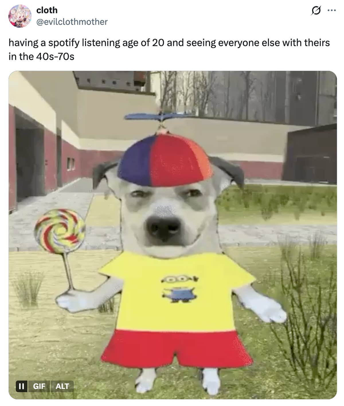 Spotify users react to their "listening age" with memes