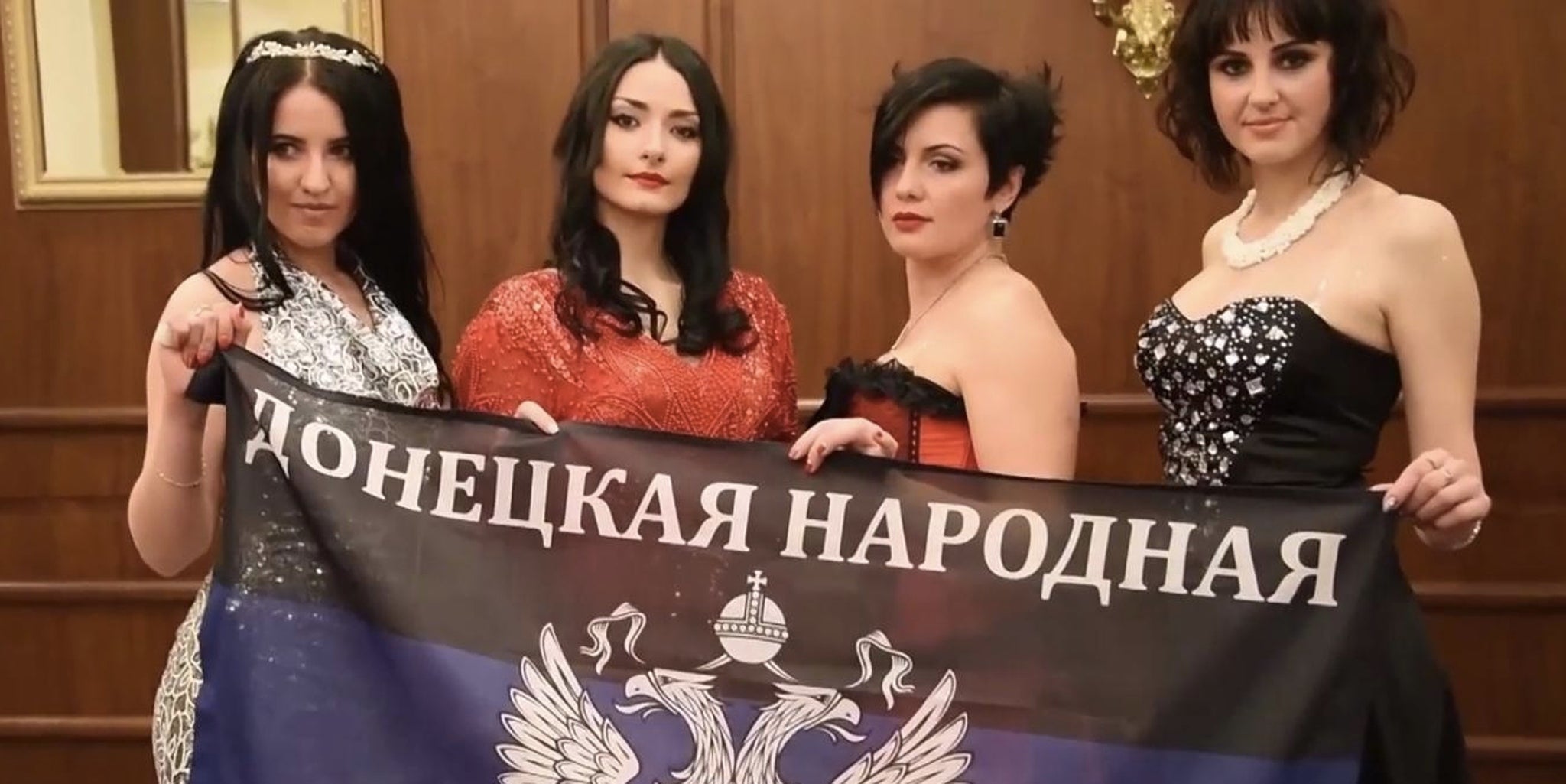 Female Russian Rebels Paraded In A Bizarre Beauty Pageant