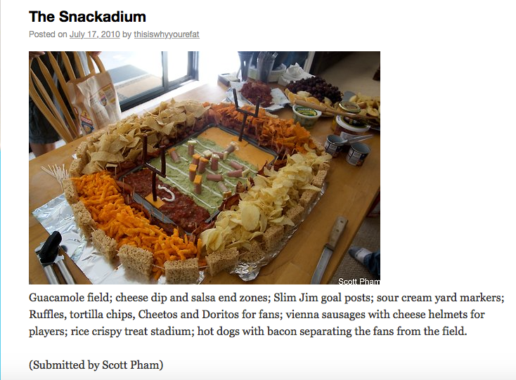 How the snack stadium went from an Internet joke to a Super Bowl food trend